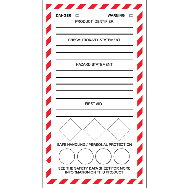 GHS Secondary Container Hazard and PPE Pictograms | wholesale-safety