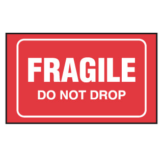 Shipping Labels - Fragile 5" x 3" 500/Roll | GeminiSafety
