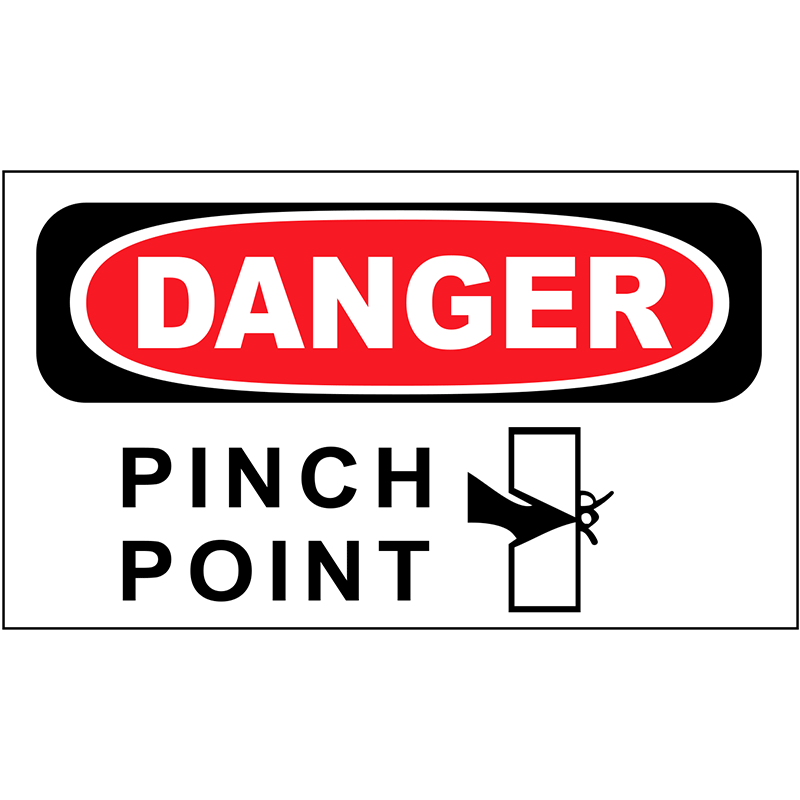 Danger Labels Pinch Point | wholesale-safety