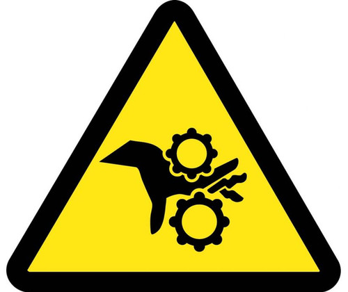 ISO Safety Label Gear Entanglement Pictogram | wholesale-safety