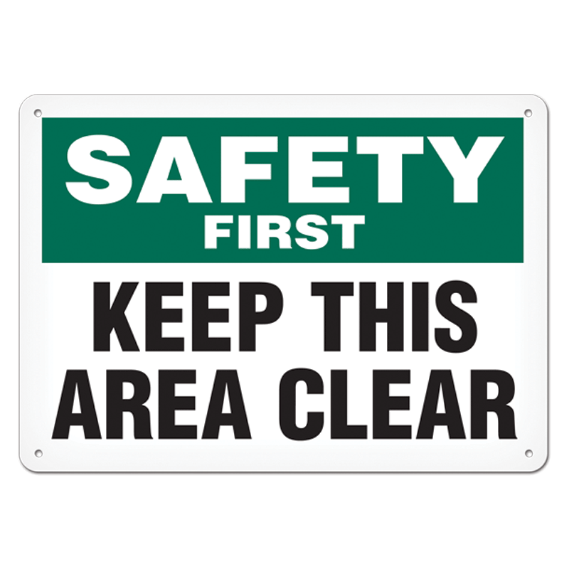 Safety First Signs: Keep This Area Clean Signs | wholesale-safety