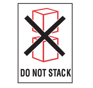 Shipping Labels - Do Not Stack 4" x 6" 500/Roll | wholesale-safety
