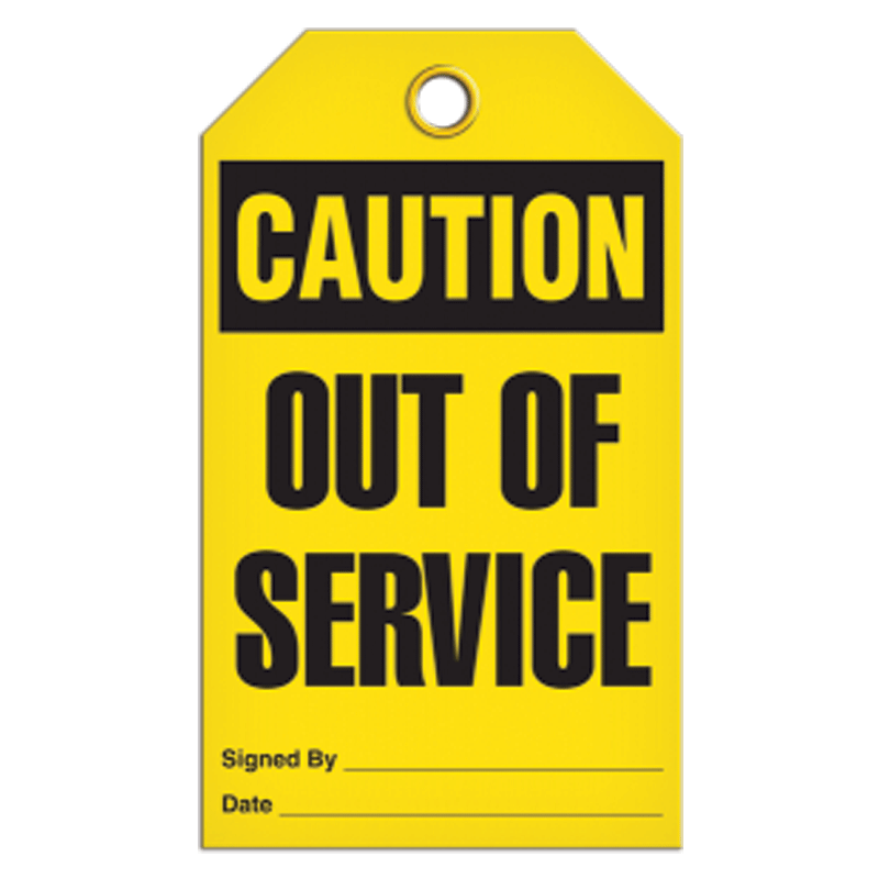 Caution Tag - Out of Service | wholesale-safety