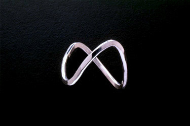 Sterling Silver Slalom Ski Ring | Walker Jewelers