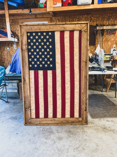 Custom Framed American Flag | Ben & Cam Co