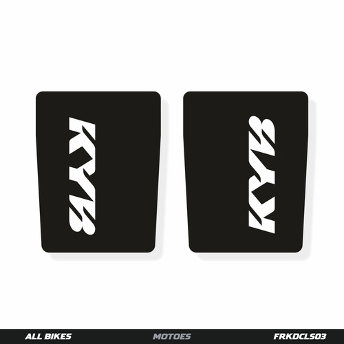 KYB FORK DECAL KIT - BLACK | MOTOES