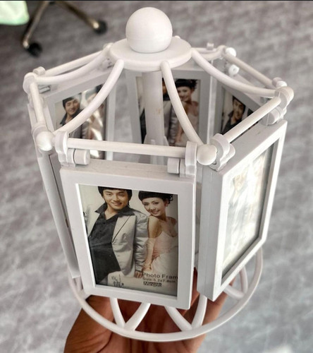 Mini personalized photo rotating table top | Greenvalley