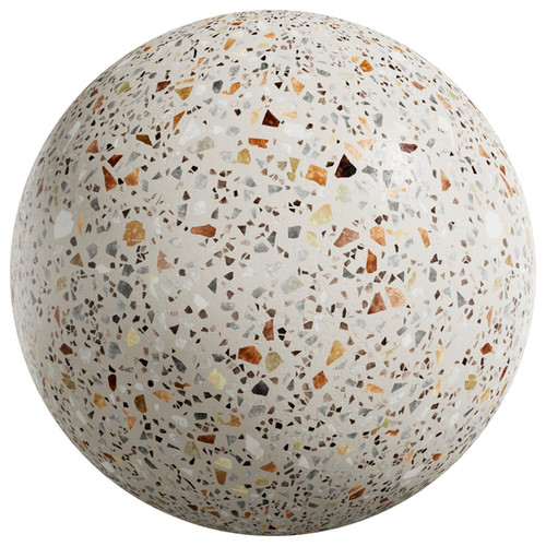 Carbon Terrazzo Chunky Orange & Pink Panel 18 | Decobite