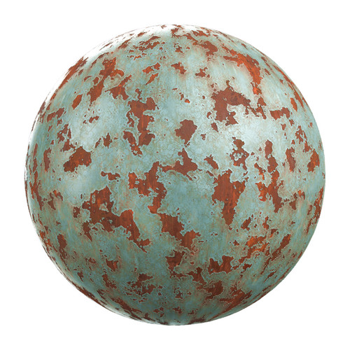 Carbon Lithe Green Burned Rusty Metal Panel 13 | Decobite