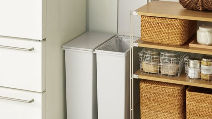 Beautiful dust bins that will seamlessly blend in any room