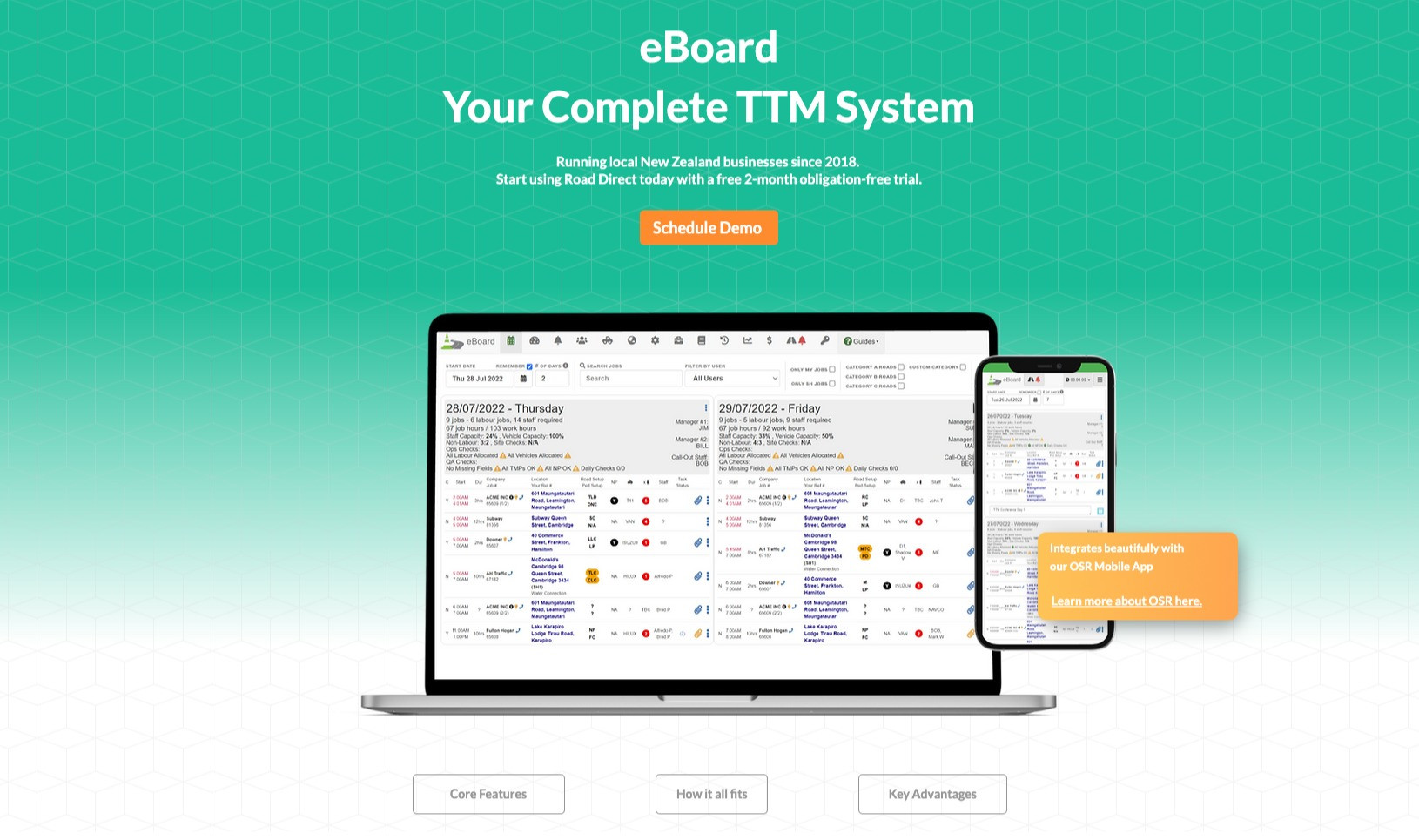 eBoard | Complete TTM System | Road Direct | New Zealand