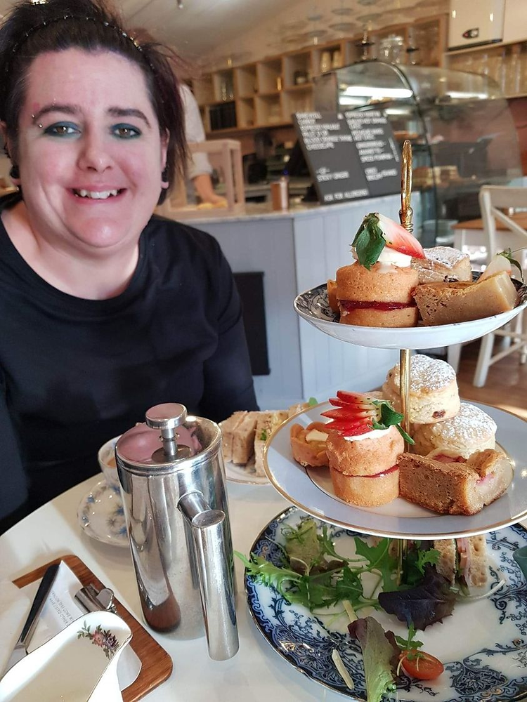 Fabulous posh ladies afternoon tea....