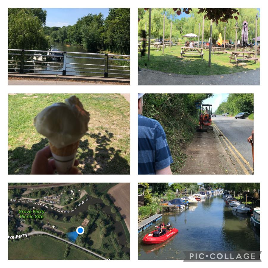 A beautiful walk along the river at Grove Ferry Picnic Area