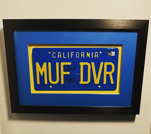 SOLD-Cheech Marin & Tommy Chong Signed "MUF DVR"" License Plate ...