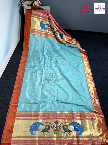 Handloom Paithani Dupatta | Munia Border | Vidhate Paithani