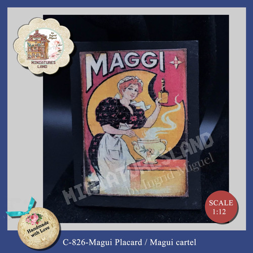 Cuadro de "Magui" Decorativo cocina - salsa | Miniatura /C-826 | Ingrid ...