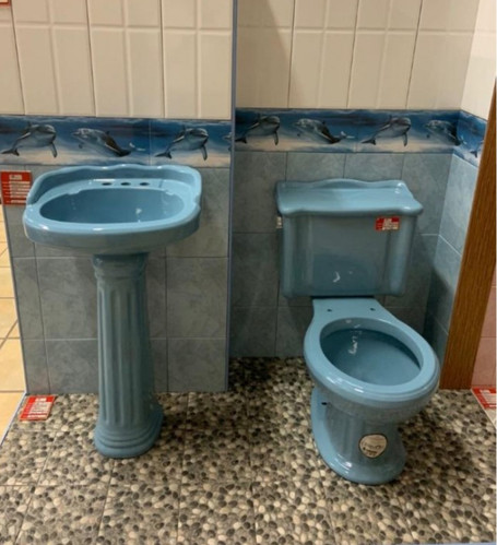 WC CERAMOSA ATENAS AZUL HOLANDA 4.8 LT | ZIMAT CONCRETOS