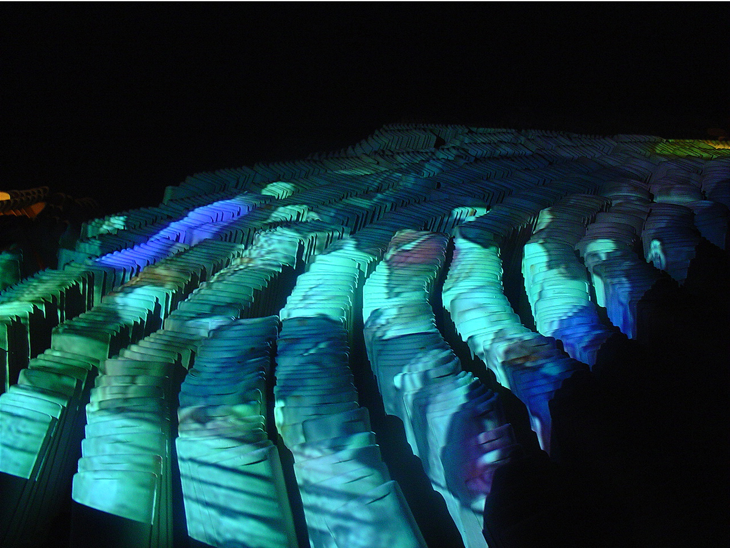 Josely Carvalho - Multiplication of Roof Tiles - installation