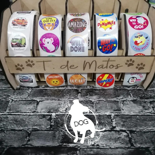 Sticker Roll Dispenser | Black dog branding