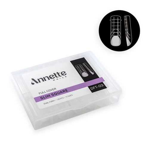 Reusable Dual Forms Slim Square Annette Nails | EmpireNails