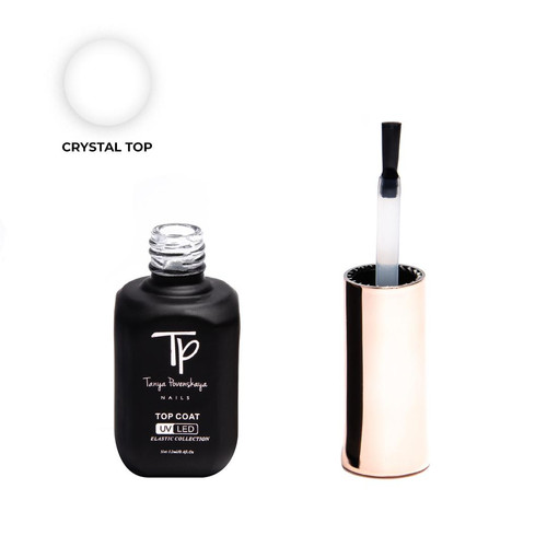 Crystal Top Coat No Wipe 12ml TP Nails | EmpireNails