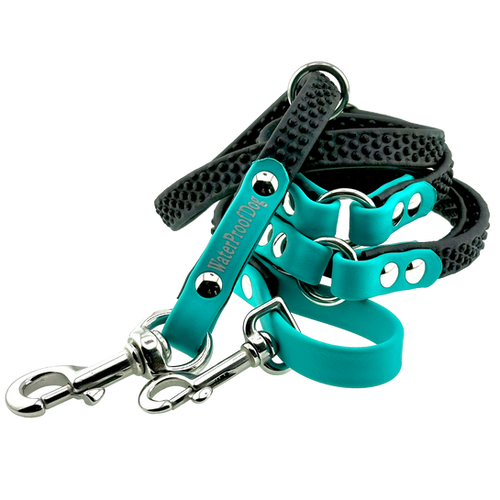 Multi FUNction GRIPPY LEASH Bumpy Super Grip Waterproof BioThane | WaterProofDog