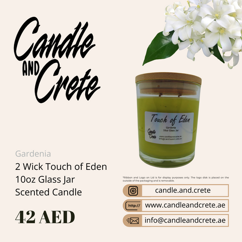 Glass Jar - Touch of Eden | Candle Crete
