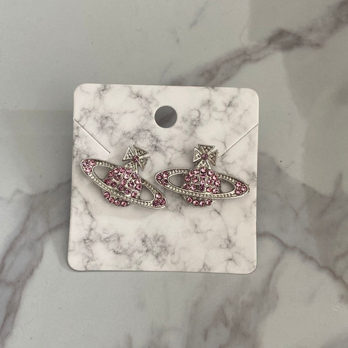 Aretes Saturno Rosa | Expressate Detalles