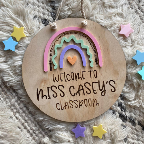 Rainbow Classroom Sign | My Site