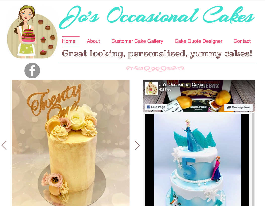Contact | Jo's Occasional Cakes | Personalised Cakes
