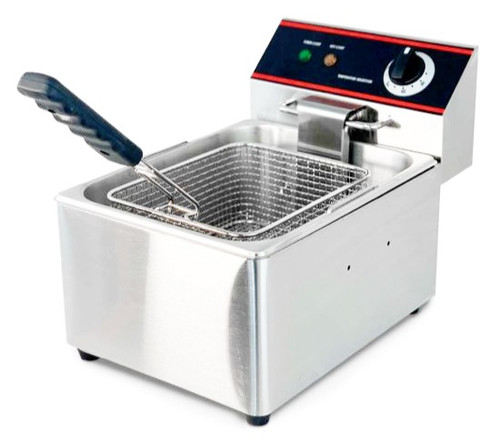 Cookline DF15-1-220 10" Single Tank 13 lb. Electric Countertop Fryer ...