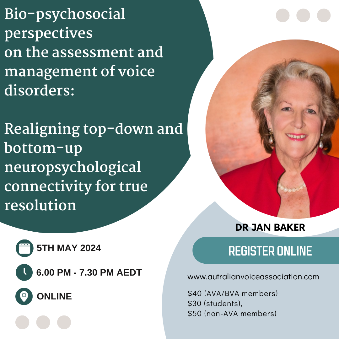 Webinar with Dr Jan Baker: Bio-psychosocial perspectives on the ...