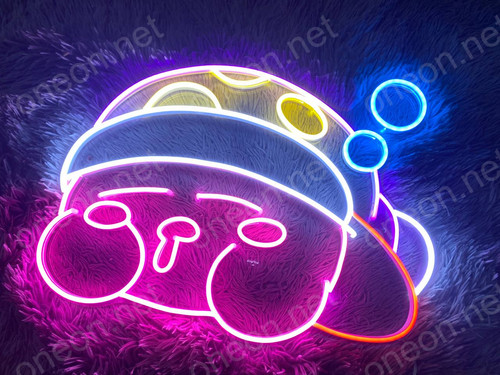 Sleeping Kirby LED Neon Sign, Neon Sign Custom, Home Decor, Gift Neon ...
