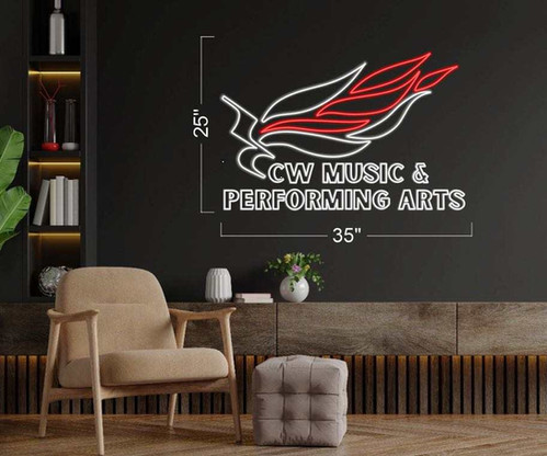 CW MUSIC AND PERFORMING ARTS Sign| LED Neon Sign | ONE Neon Signs
