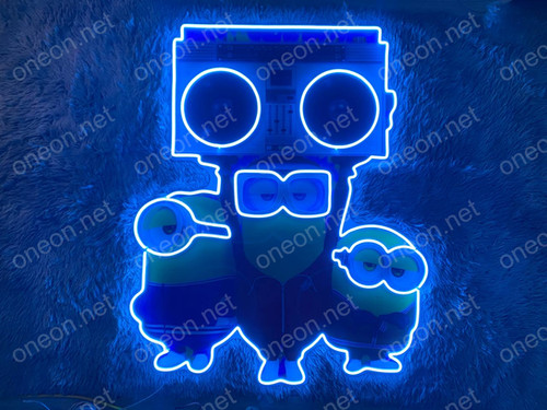 Minions The Rise Of Gru LED Neon Artwork, Neon Sign Custom, Home Decor ...