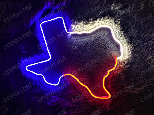 Texas State Map | LED Neon Sign | ONE Neon Signs