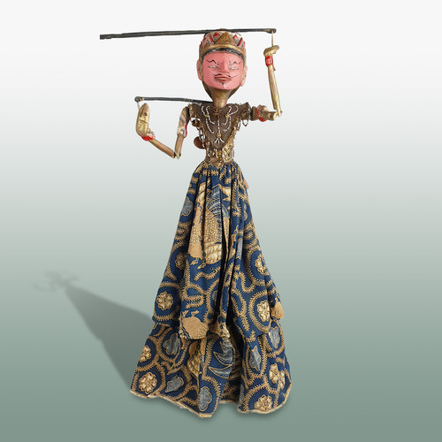 Rare Arya Kemuning wayang Cepak - a noble warrior | balipuppet