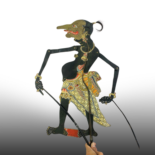 Classic Shadow Puppet of Petruk - the clown | balipuppet