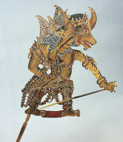 Authentic Javanese Art for Women Dalang- Lembu Sora the Power Symbol | balipuppet