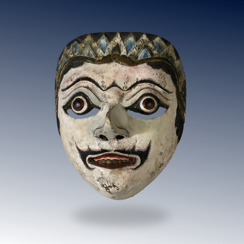 Handcrafted Javanese Mask | Vintage Indonesian Cultural Artifact ...