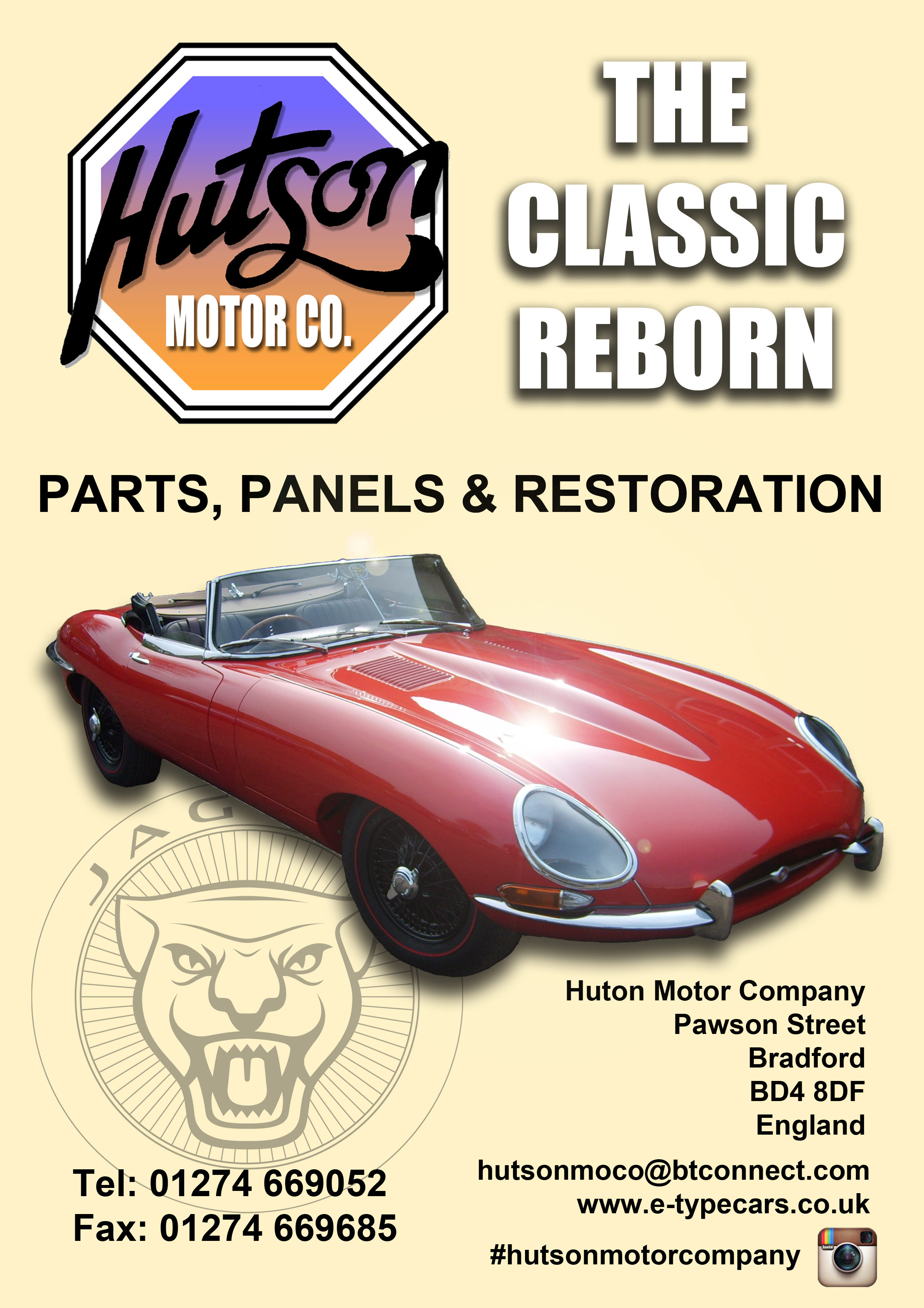 E-type & T-series | Hutson Motor Company | West Yorkshire