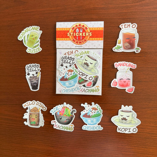 Makan Mania Stickers - Drink Pack 1 | Capital Gains Studio