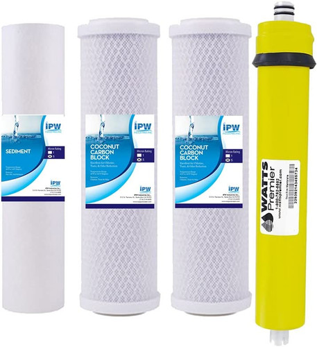 Watts Replacement Water Filters for WP-4V Reverse Osmosis System w/ 50 ...