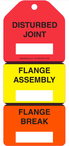 3 Stage Disturbed Joint Flange Tags - 100pk | CCS