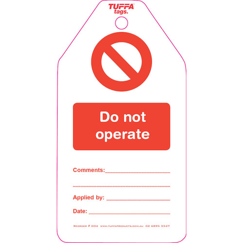 Do Not Operate Tags - 100 pack | CCS