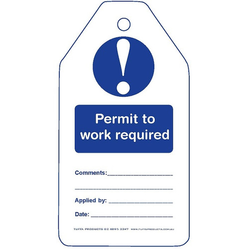 Permit to Work Tags - 100 pack | CCS