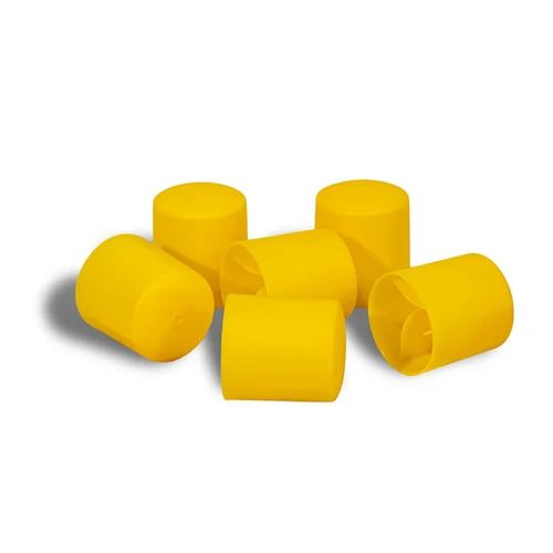 Star Picket & Rebar Yellow Safety Caps - 100 Pack | CCS