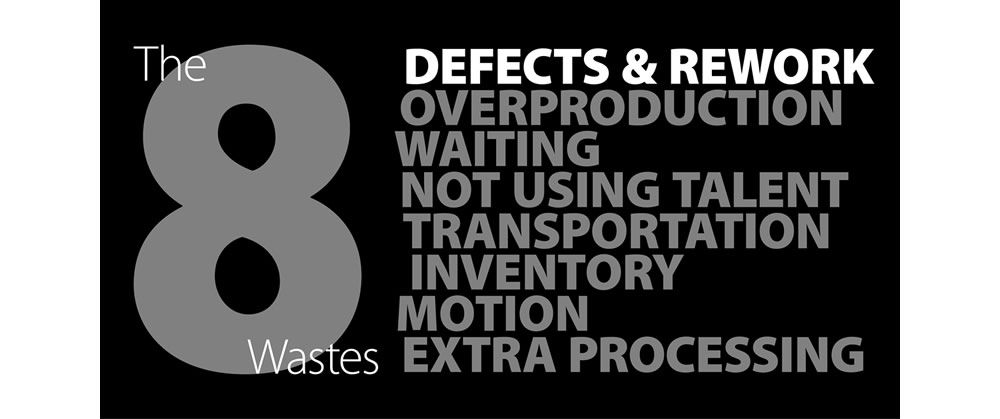 Desglose de los 8 tipos de desperdicio en Lean - Defectos