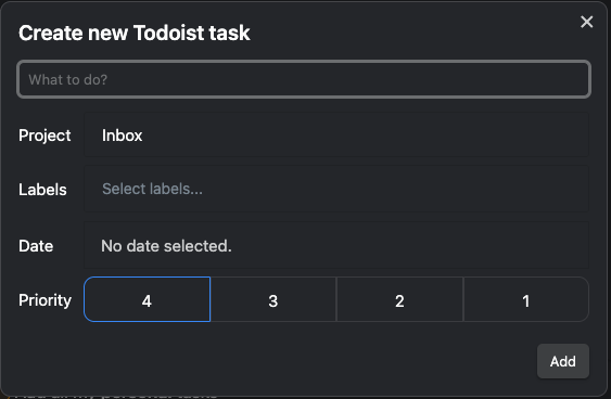 Obsidian: Todoist