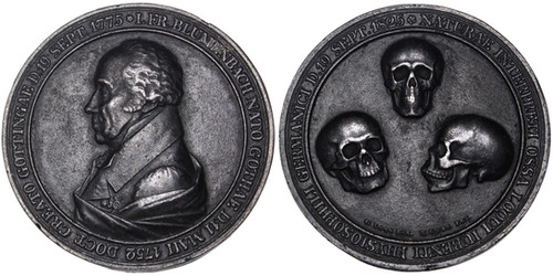 103077 | GERMANY. Johann Friedrich Blumenbach cast iron Medal ...